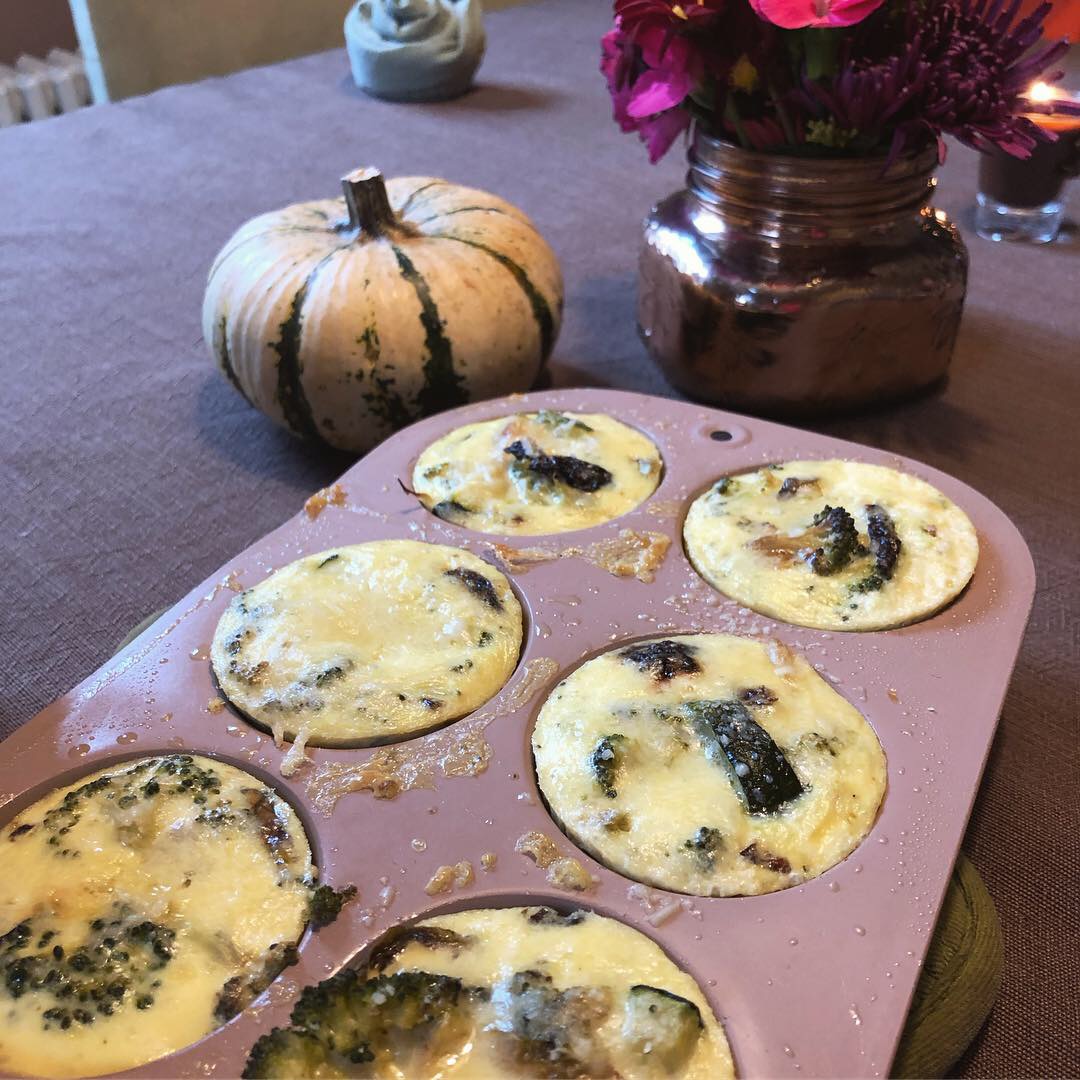Mini Soufflés with Roasted Vegetables - everyfoodfits.com
